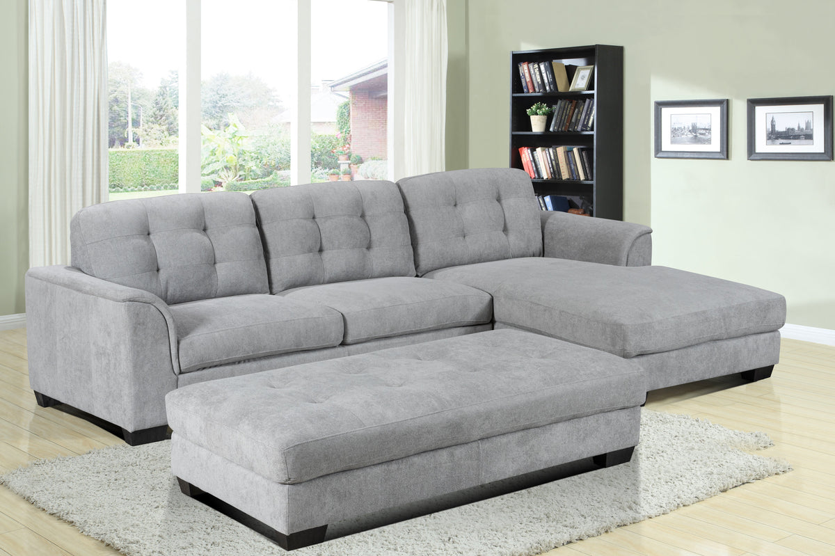Boston Grey Sectional Collection — Raza Living